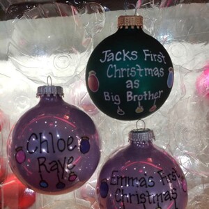 Customized Christmas Bulbs Name Character Special Font | Etsy