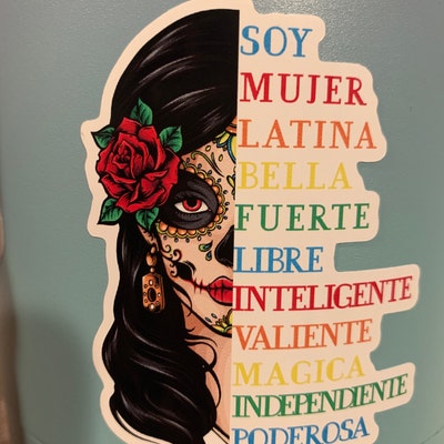 Mujer Latina Sticker Mexican Sticker Mexicana Sticker - Etsy