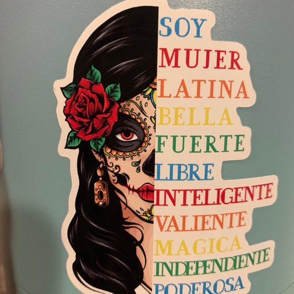 Mujer Latina Sticker, Mexican Sticker, Mexicana Sticker, Pegatina ...