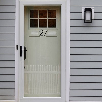 Custom House Number Door Decal, Address Decal, Front Door Decal, Wall ...
