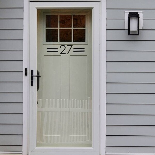 Custom House Number Door Decal, Address Decal, Front Door Decal, Wall ...