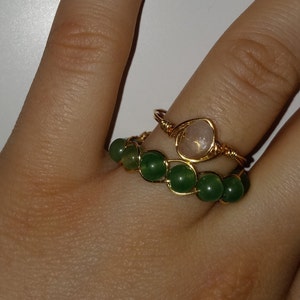 Sage Crystal Ring - Etsy