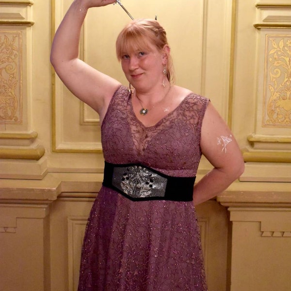 Black Luna Moth Corset Belt - Etsy