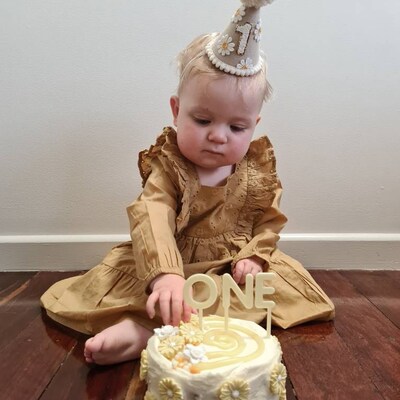 Groovy One Party Hat Groovy One Birthday Hat Birthday - Etsy