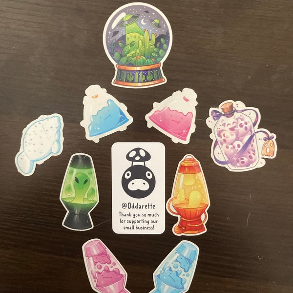 Lava Lamp Stickers Series 6 - Pink Blob Lava Lamps - Transparent ...