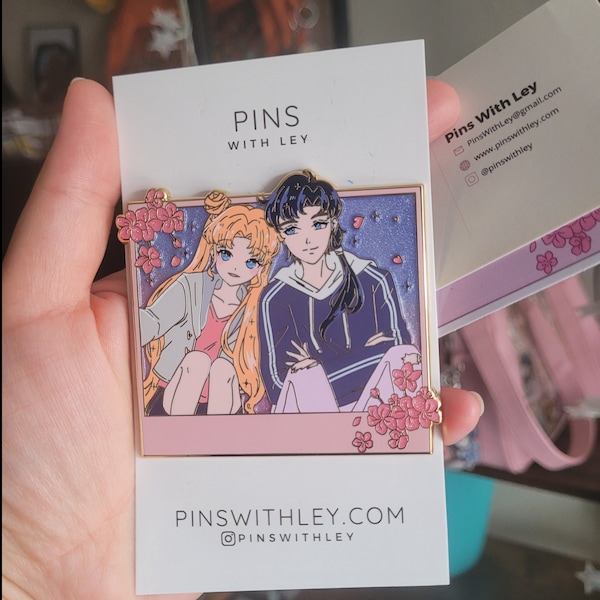 Seiusa Seiya Sailor Moon Usagi Kawaii Enamel Pin Anime Cute Button ...