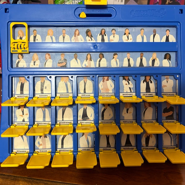 Greys Anatomy Guess Who Game Printable Instant Download Pdf File No Physical Game Included