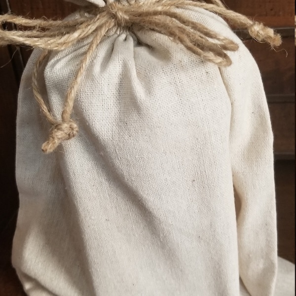Natural Linen Drawstring Bag With Hemp Pull Cords, 3x3.5, 4x4.5, 5x5.5 ...