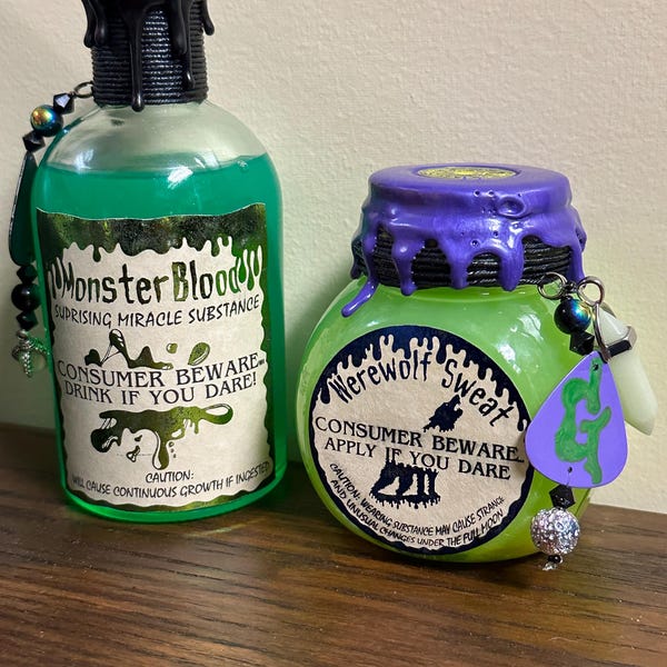 Goosebumps Themed Monster Blood Bottle - Etsy