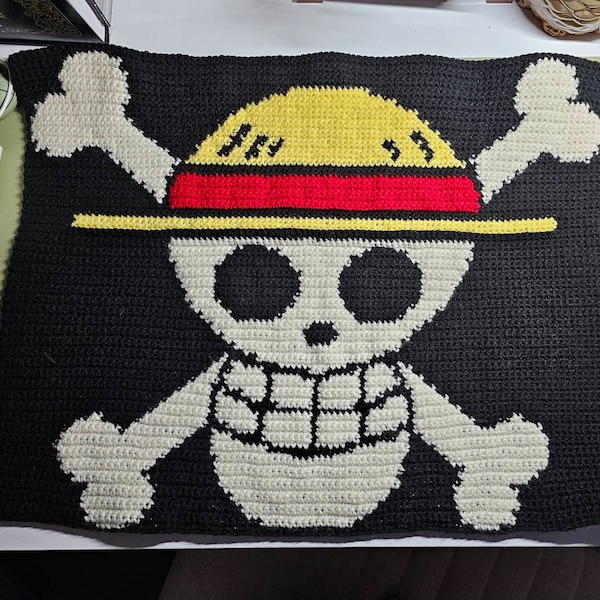 Straw Hat Jolly Roger Tapestry Crochet Pattern - Etsy