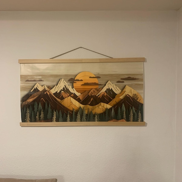 Tree Ring Print on Canvas Wall Art, Tree Stump Print, Wood Wall Art ...