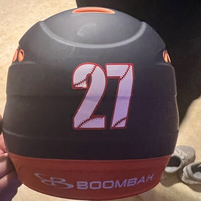 Baseball Number DECALS Helmet Decals Dugout Buckets Decals Baseball ...