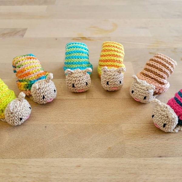 Little SNAIL Goes Back Into His Shell Crochet PATTERN - Etsy
