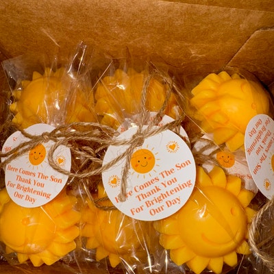 Sun Baby Shower Soap Favors Sunshine Soap Here Comes the Son Soap Baby ...