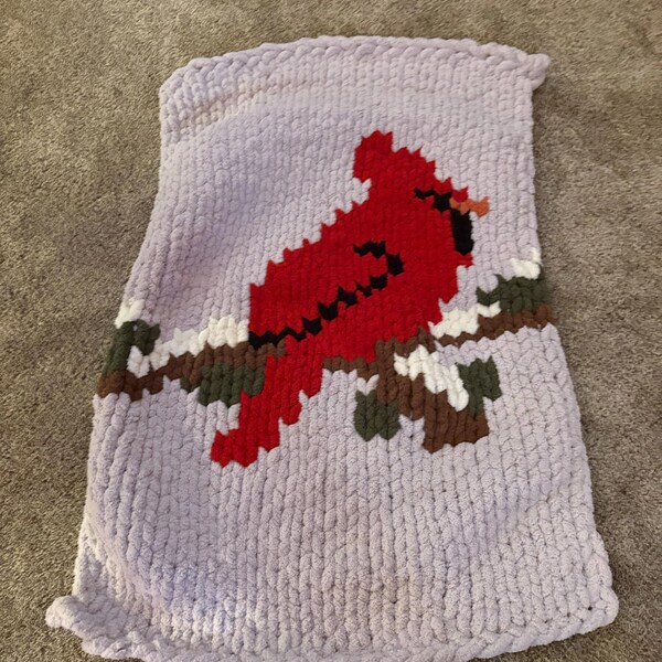 Phoenix Bird Finger Knitting / Chunky Knit Blanket Pattern - Etsy