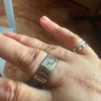 Veterinary Caduceus Signet Ring in Sterling Silver Metal - Etsy