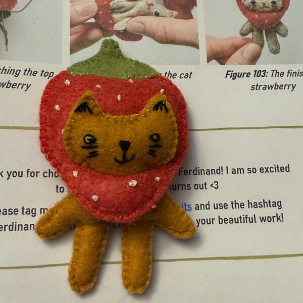 Ferdinand the Felt Cat PDF Sewing Pattern | Beginner Friendly | Digital ...
