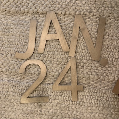 100 1 Painted Laser Cut Wood Letters One Inch Crafting - Etsy