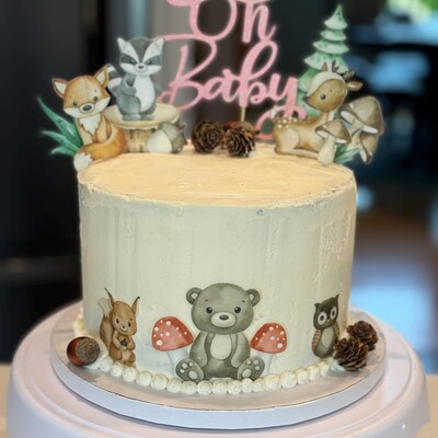 Stag Wafer Topper Edible Cake Decorations Birtday, Anniversary - Etsy