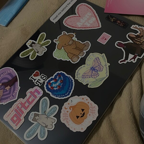 Fluffy Magic Cow Sticker | Matte Vinyl, Fairycore, Cottagecore, Cutesy ...