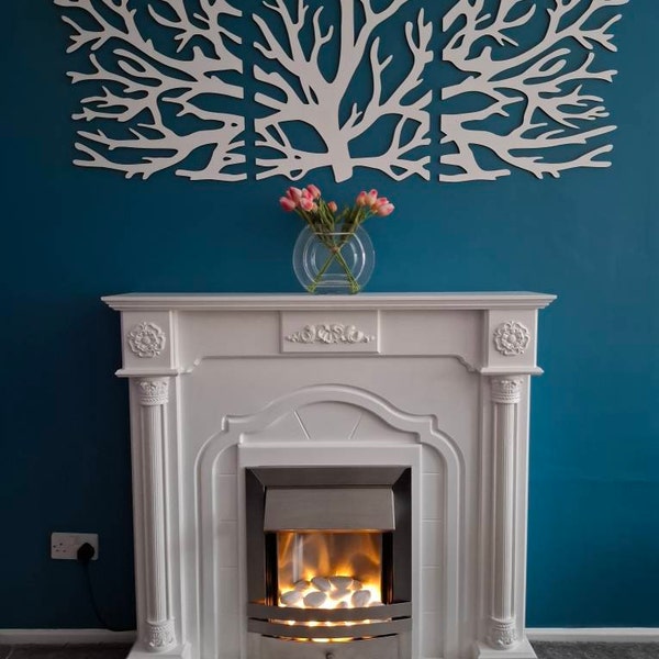 Wood Tree Wall Art: 3-panel Branch Decor - Etsy