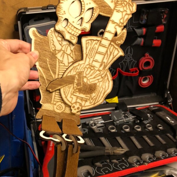 Skull Skeleton Laser Cut File Halloween Mariachi Dios De Los Muertos ...