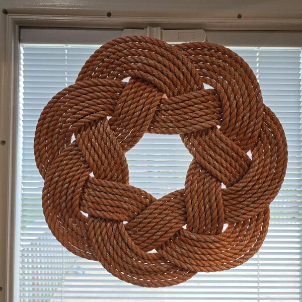Lobster Rope Mariner Wreath, Vibrant Rope Wreath, Upcycled Lobster Rope ...