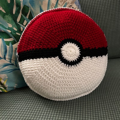 Pikachu & Pokeball Throw Pillow Set Crochet Pattern - Etsy