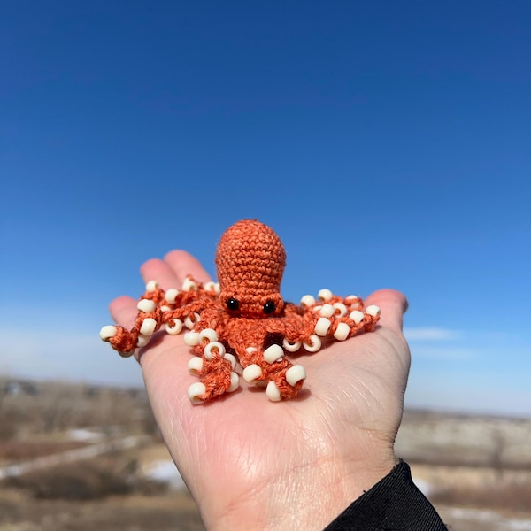 Beaded Fidget Octopus Crochet Pattern: Beginner Friendly, No Sew ...