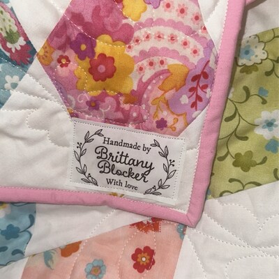 Fabric Name Tags 30x Cotton Name Labels Two Line - Etsy