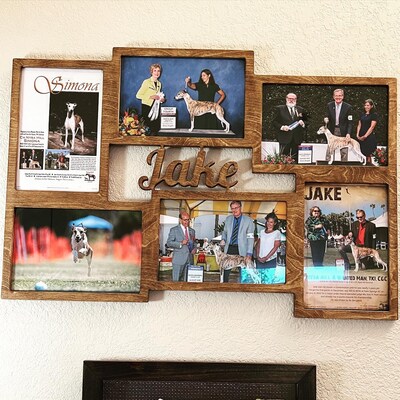 Custom Collage Picture Frames, Multiple Picture Frame, Wooden Multi Photo Frame, Wooden Wall ...