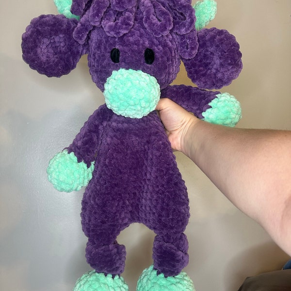 Crochet Snuggler Highland Cow Pattern, Amigurumi Crochet Highland Cow ...