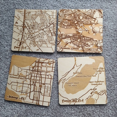 Custom 3D Map on Wood Any City Laser Cut/engraved 5 Layers - Etsy
