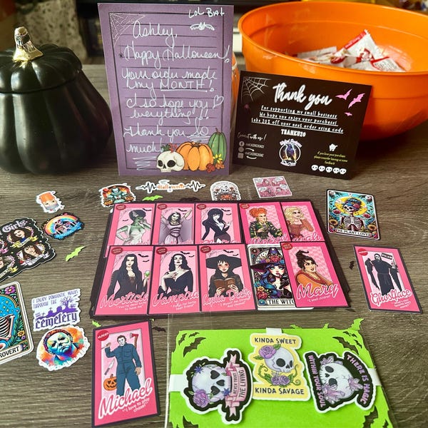 Ladies of Horror Vinyl Stickers, Halloween Spooky Ladies, Horror Queens ...