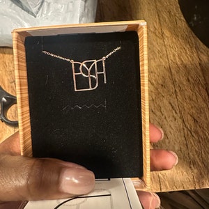 Jennifer Name Necklace Unique Design Name Logo Necklace Name Necklace ...