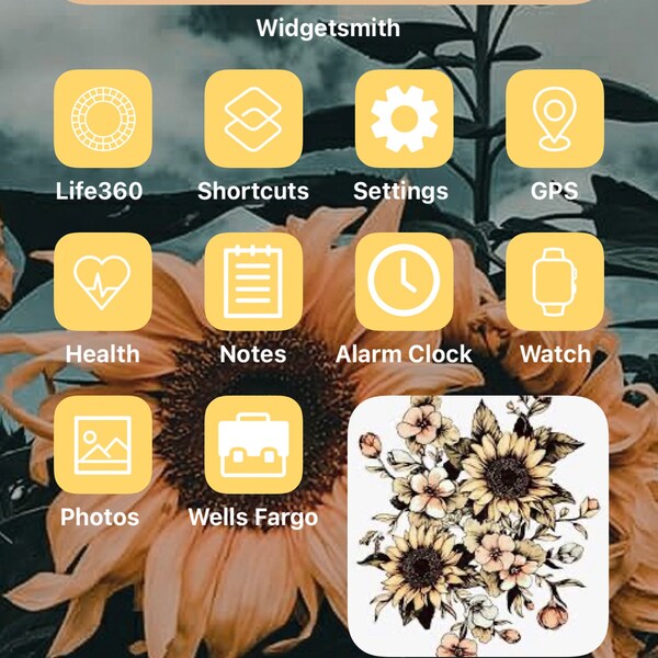 BURNT ORANGE App Icon Pack Handmade Digital Ios Icons Dark Orange ...