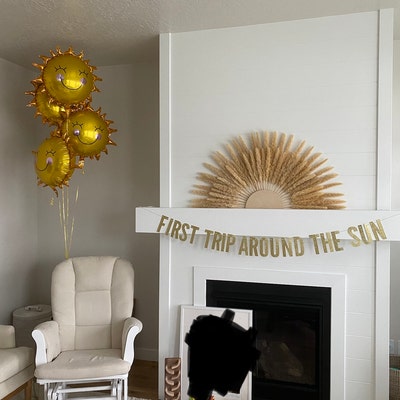 First Trip Around the Sun Banner Sun Moon Planet 1st Birthday - Etsy