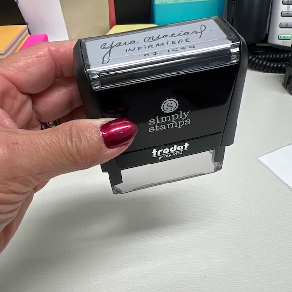 Personalized Signature Stamp | Self Inking Signature Stamp | Signature ...
