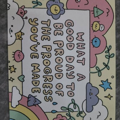 Good Day to Be Proud of the Progress You've Made /cute Art Print ...