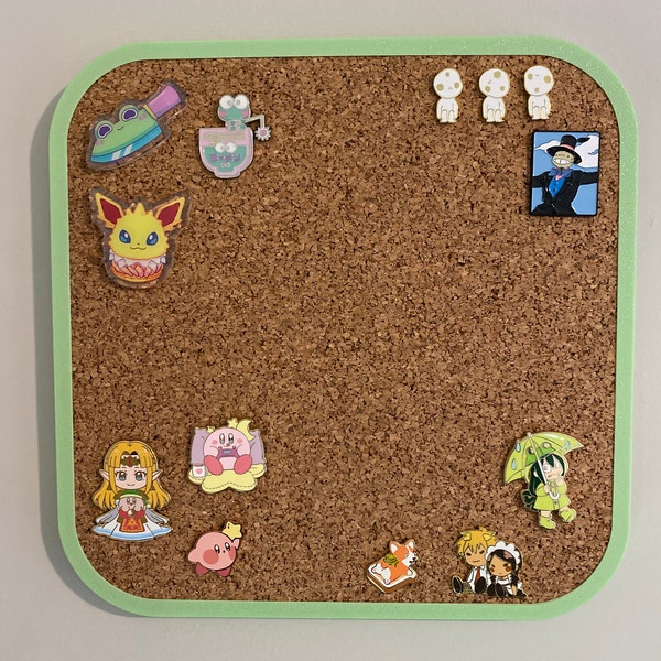 Rounded Square Pin Board | Cork Board (multiple Sizes) - Etsy
