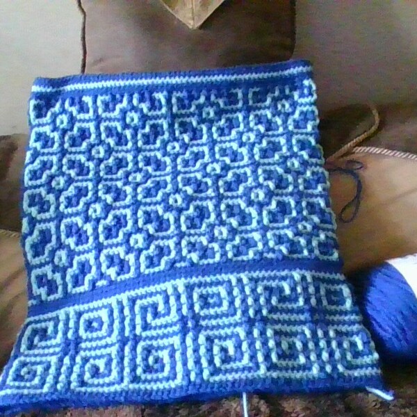Mosaic Crochet Greek Key IN THE ROUND - Charts Only - Etsy