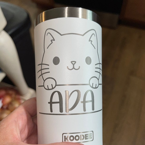 Cute Cat Layered SVG Cut File Name Label Frame Monogram Cutting File ...