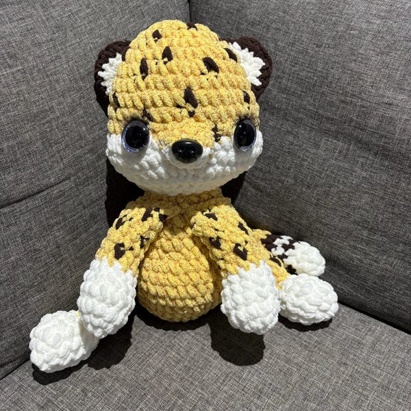 Amigurumi Cheetah Pattern, Crochet Cheetah, PDF Pattern, Cheetah Plush ...