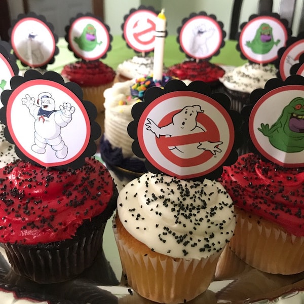 Ghostbusters Cupcake Toppers - Etsy