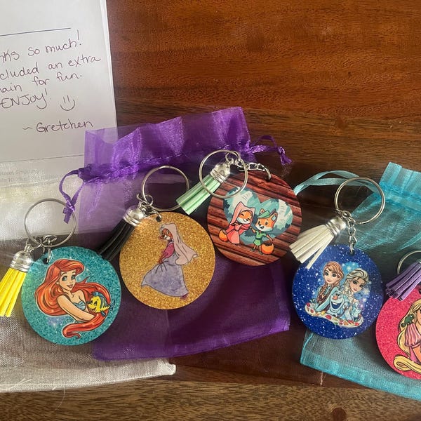 Rapunzel Inspired Keychain / Tangled Inspired Keychain / Bag Charm ...