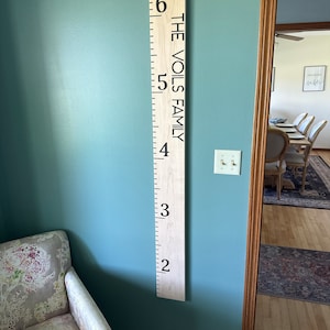 Growth Chart Ruler 3D, Wooden Measuring Stick for Kids, Giant Wall ...