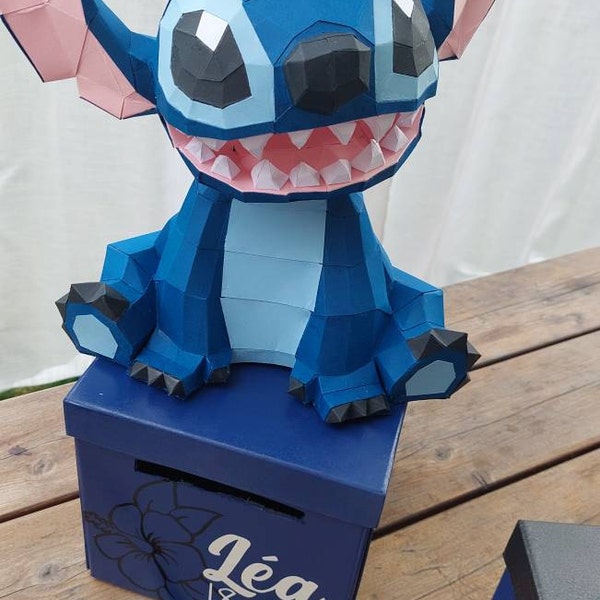 Stitch Paper Craft, Digital Template, Origami, PDF Download DIY, Low ...