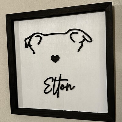 Custom Dog Ear DIGITAL FILE Minimalist Pet Art Dog Ear - Etsy