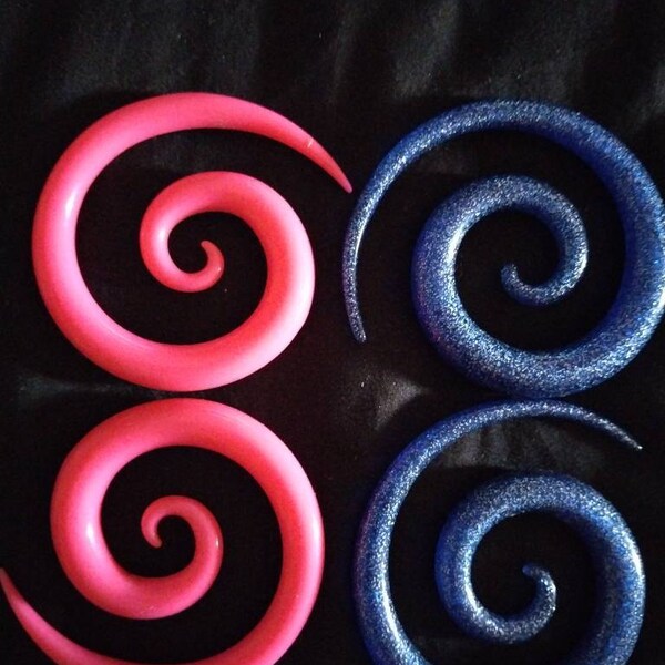 9 Black Steel Pinchers 0g-14g Pinchers Horseshoes Talons Tapers ...
