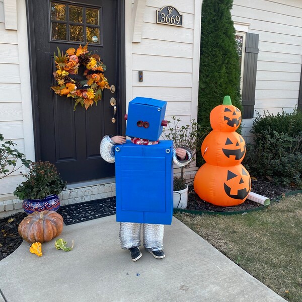 Build-your-own Cardboard Box Robot Costume - Instructions Only - Etsy